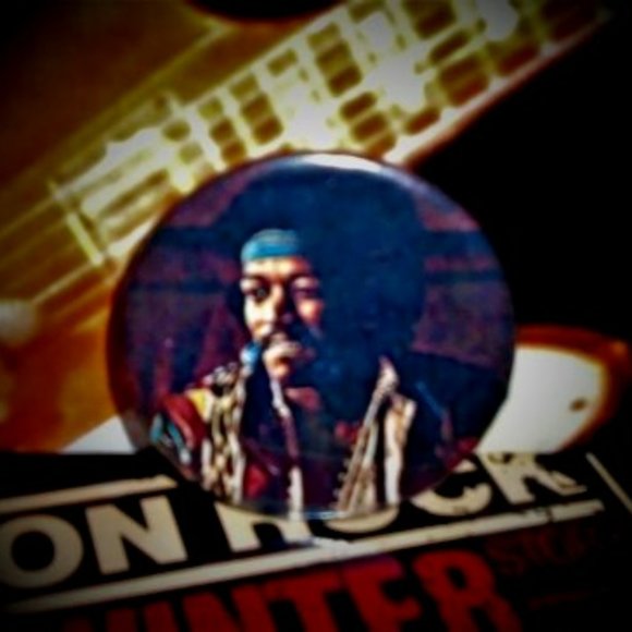 unknown | Wall Decor | Jimi Hendrix Rare 97s Color Headshot Pinback ...
